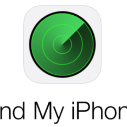 Neon blue find my iphone logo - peryticket